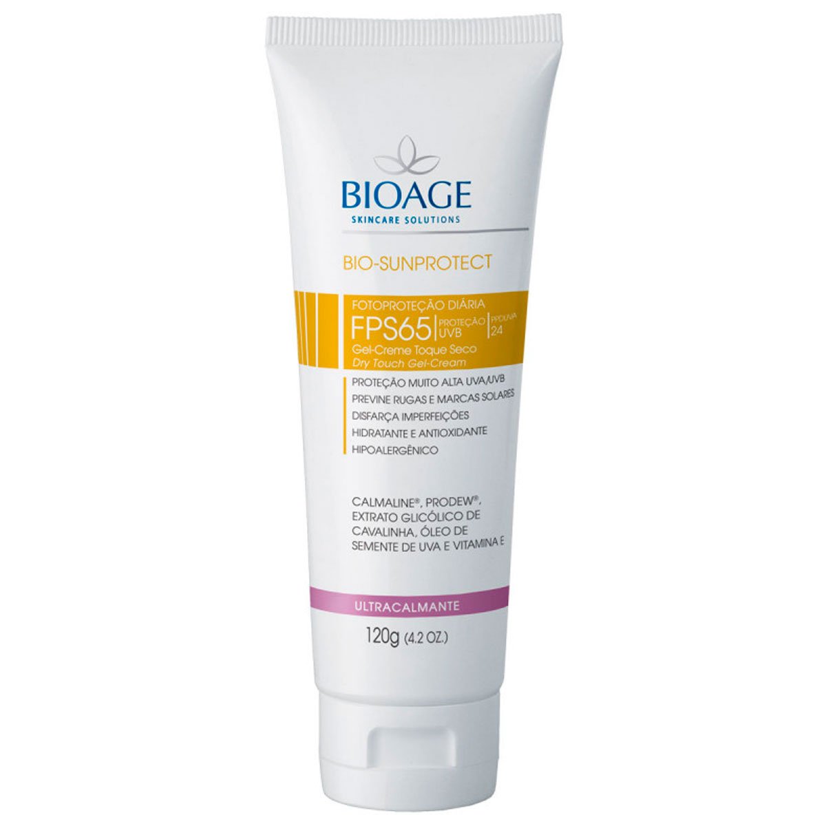 Gel-Creme Toque Seco Ultracalmante FPS 65 Bio-Sunprotect Bioage 120g