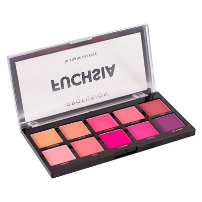 Paleta de Sombras Esfumadas Profusion Cosmetics 10 Cores Fuchsia