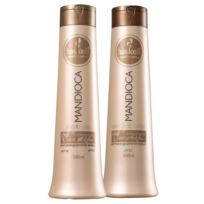 Kit Shampoo + Condicionador Mandioca Haskell 500ml