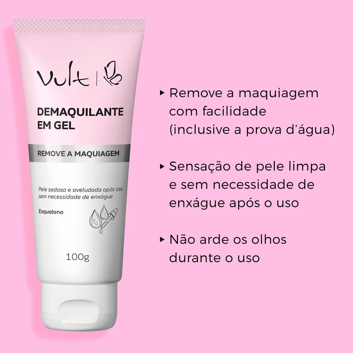 Demaquilante Em Gel Vult Care 100g
