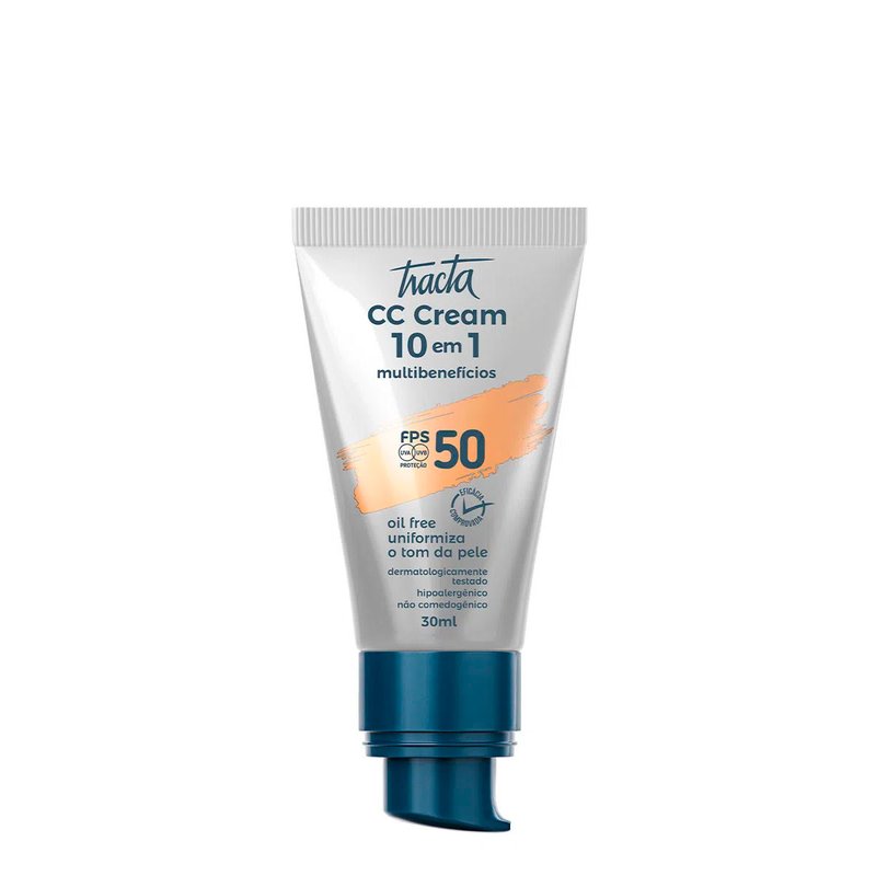 CC Cream 10 em 1 FPS50 Tracta 30ml 01