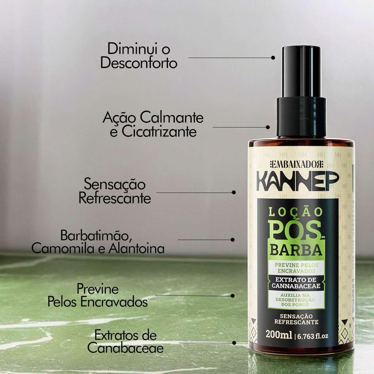 Loção Pós Barba Kannep Embaixador 200ml