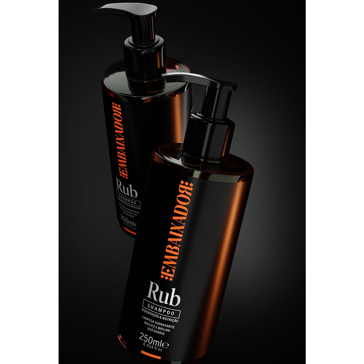 Shampoo de Hidratação e Nutrição Rub Embaixador 250ml
